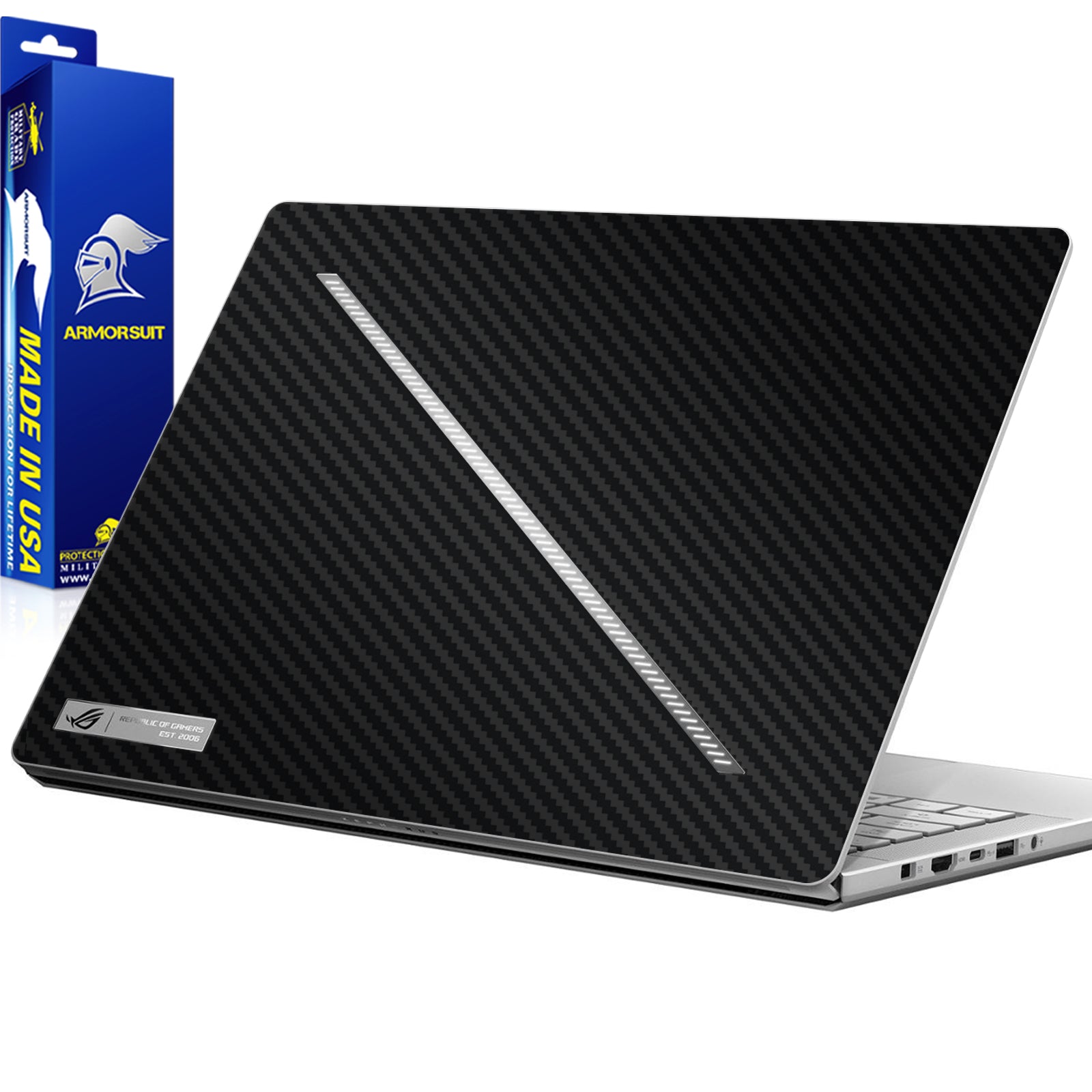 [2 Pack] Armorsuit MilitaryShield Vinyl Skin Wrap Film for Asus Zephyr