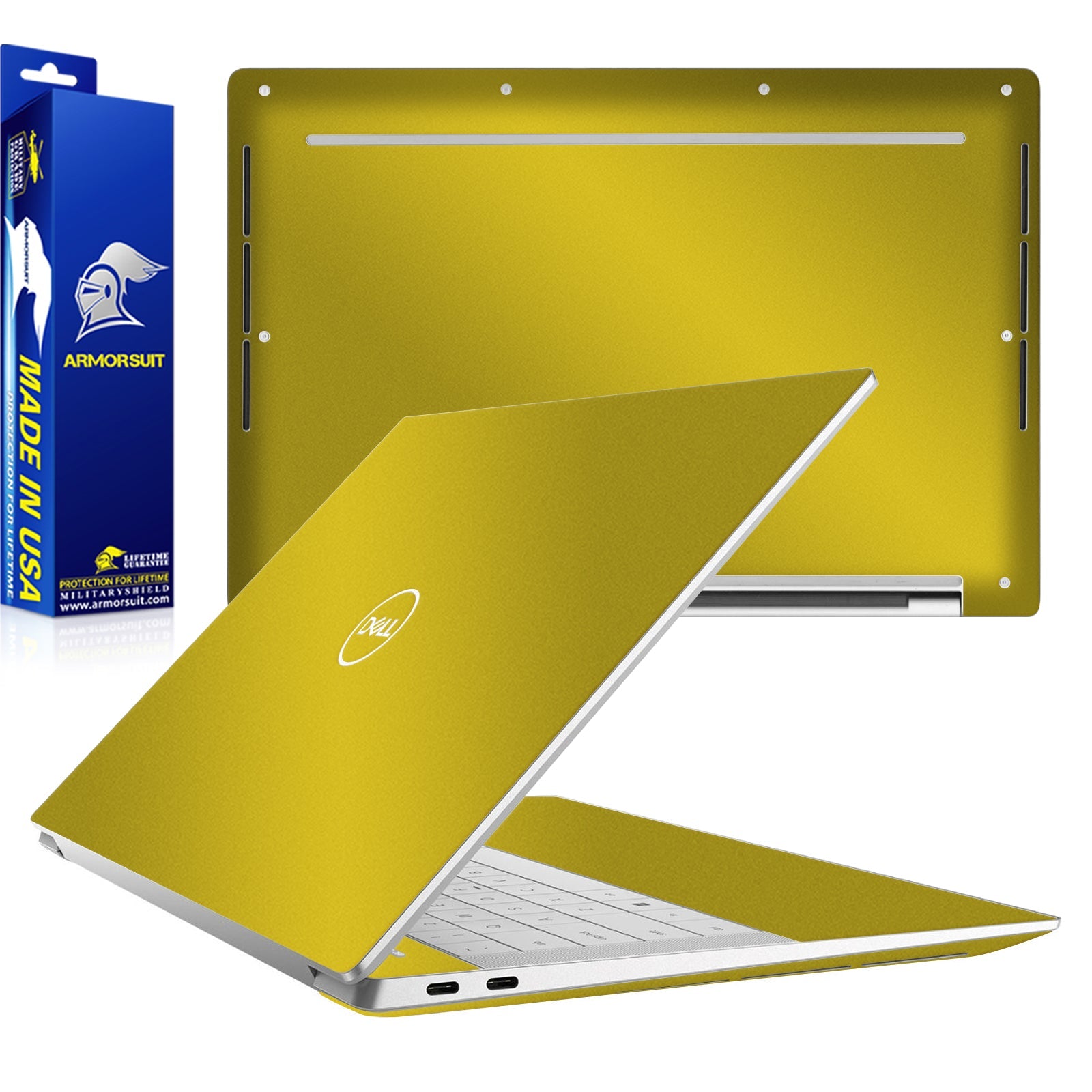 [2 Pack] Armorsuit MilitaryShield Vinyl Skin Wrap Film for Dell XPS 16