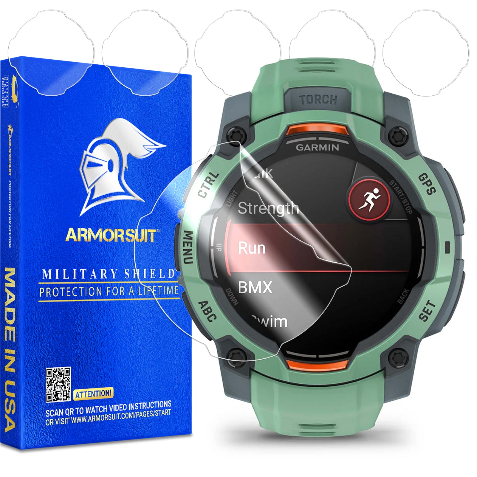 [6 Pack] ArmorSuit MilitaryGrade Screen Protector Film for Garmin Inst
