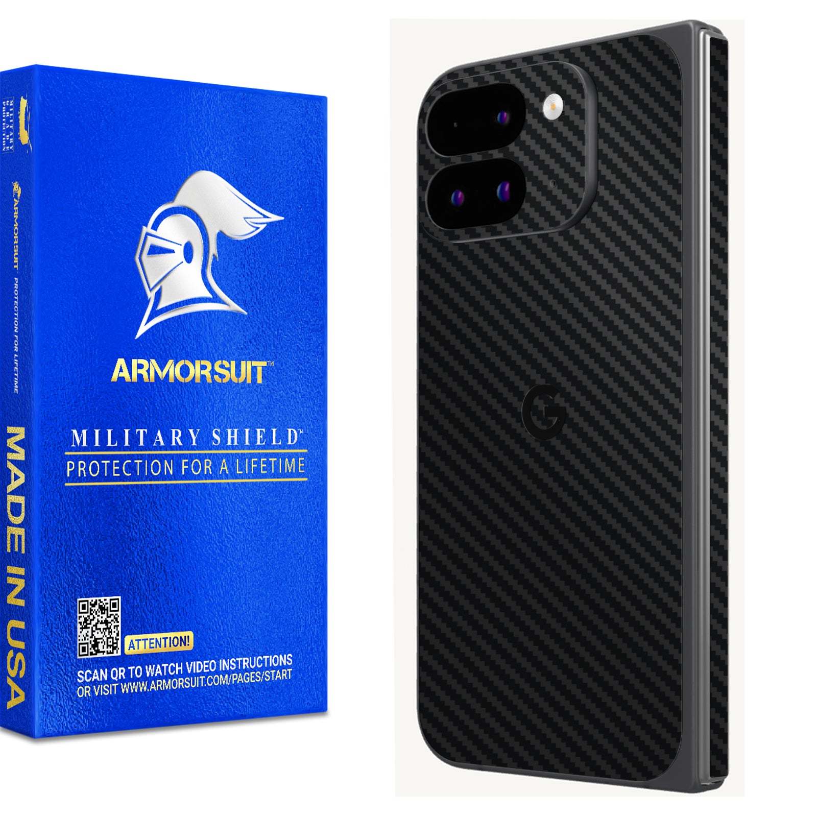 [2 Pack] Armorsuit MilitaryShield Vinyl Skin Wrap Film for Google Pixe