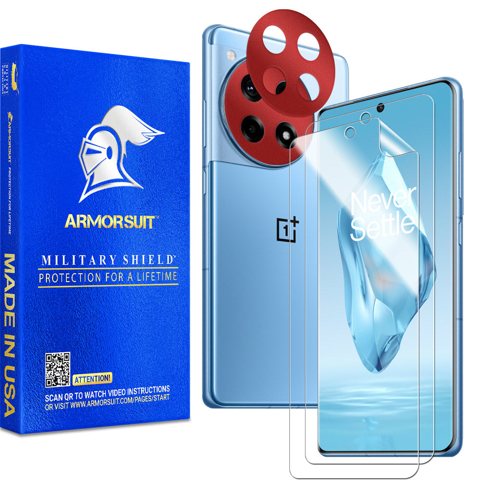 Armorsuit 2+2 Pack Screen Protector Designed for OnePlus 12R (6.8")