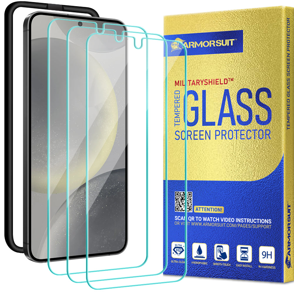 [3 Pack] ArmorSuit for Samsung Galaxy S24 Tempered Glass Protector (w/