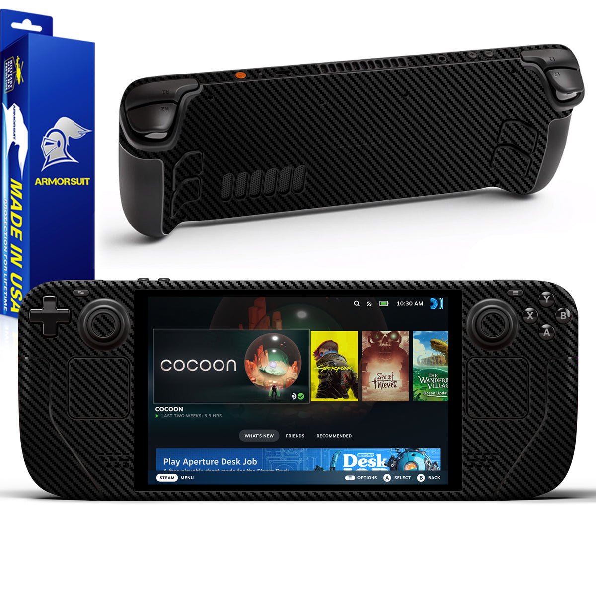 [2 Pack] ArmorSuit MilitaryShield Vinyl Skin for Steam Deck OLED