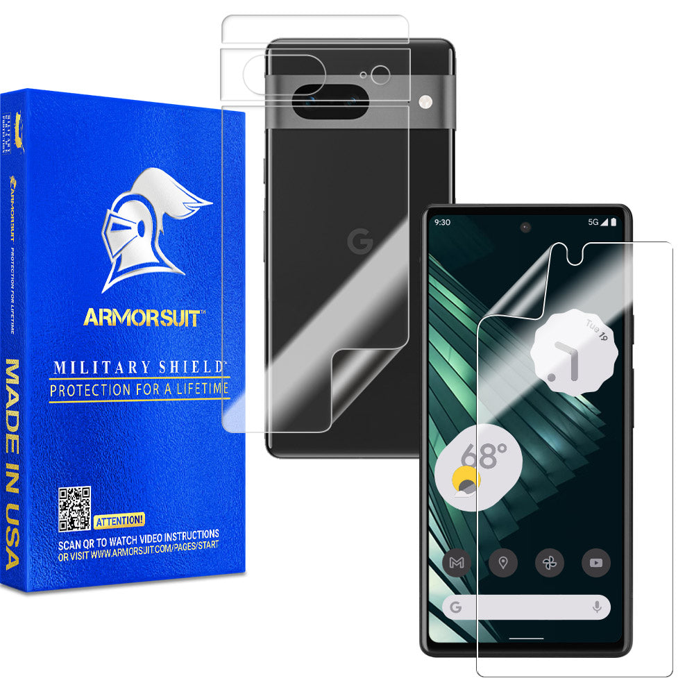 [2 + 1Pack] Google Pixel 7 Screen Protector + Full-Body Skin