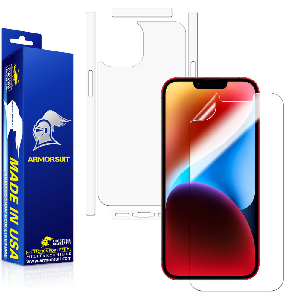 [2 + 1Pack] iPhone 14 Plus (6.7) Screen Protector & Full-Body Skin USA