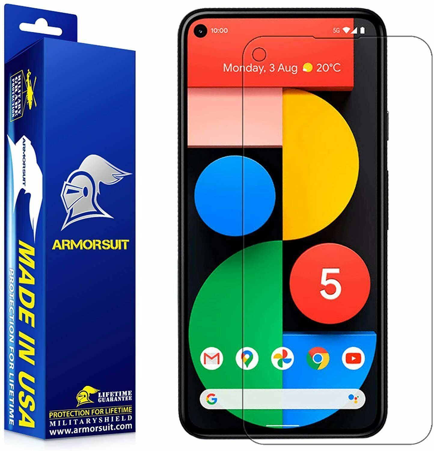 [2-Pack] Google Pixel 5 Screen Protector (Full Coverage)